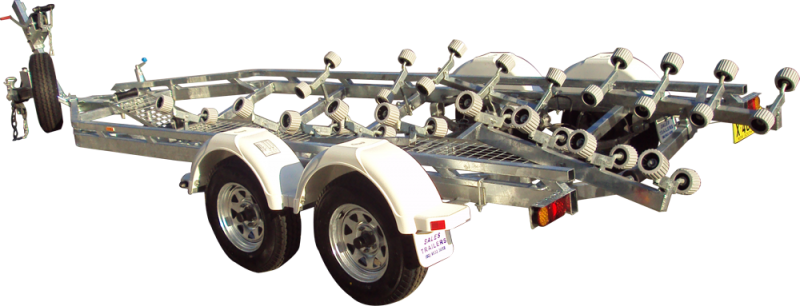 23 – 26ft Breakaway Multi Roller Boat Trailer | Sales Trailers Sydney